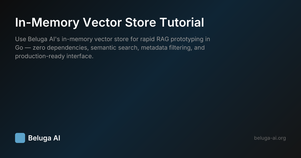 In-Memory Vector Store Tutorial | Beluga AI
